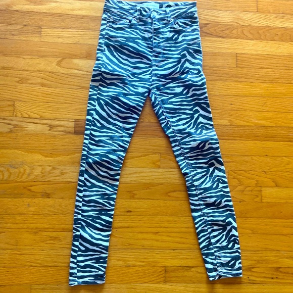 Zara | Jeans | Zara Zebra Jeans | Poshmark